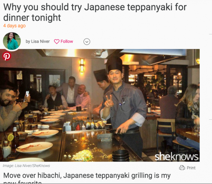 SheKnows: Teppanyaki: Where Dinner is the Show!