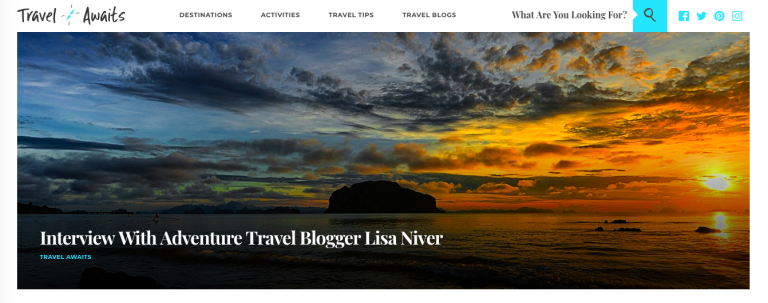 Travel Awaits: Interview With Adventure Traveler Lisa Niver
