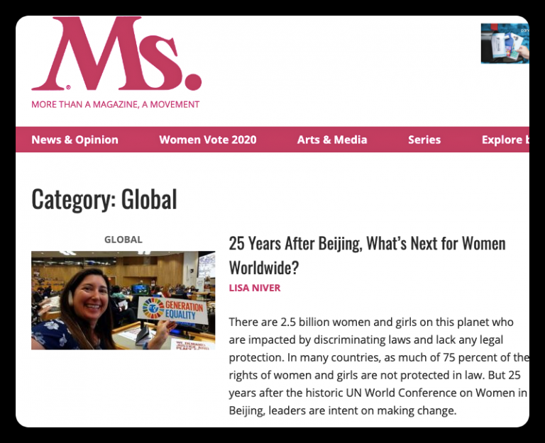 Ms. Magazine: Searching for Gender Equality at the United Nations ...
