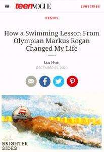 Teen Vogue: How a Swimming Lesson From Olympian Markus Rogan Changed My ...