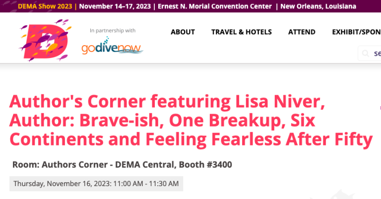 Meet me at Author's Corner in New Orleans at DEMA 2023