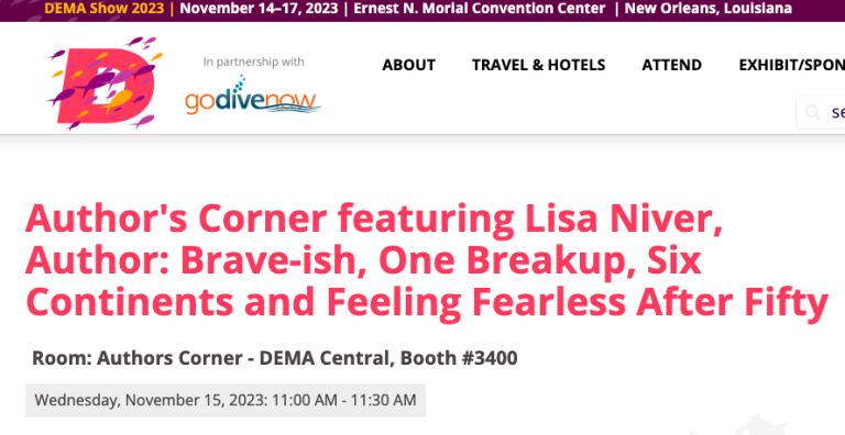 Meet me at Author's Corner in New Orleans at DEMA 2023