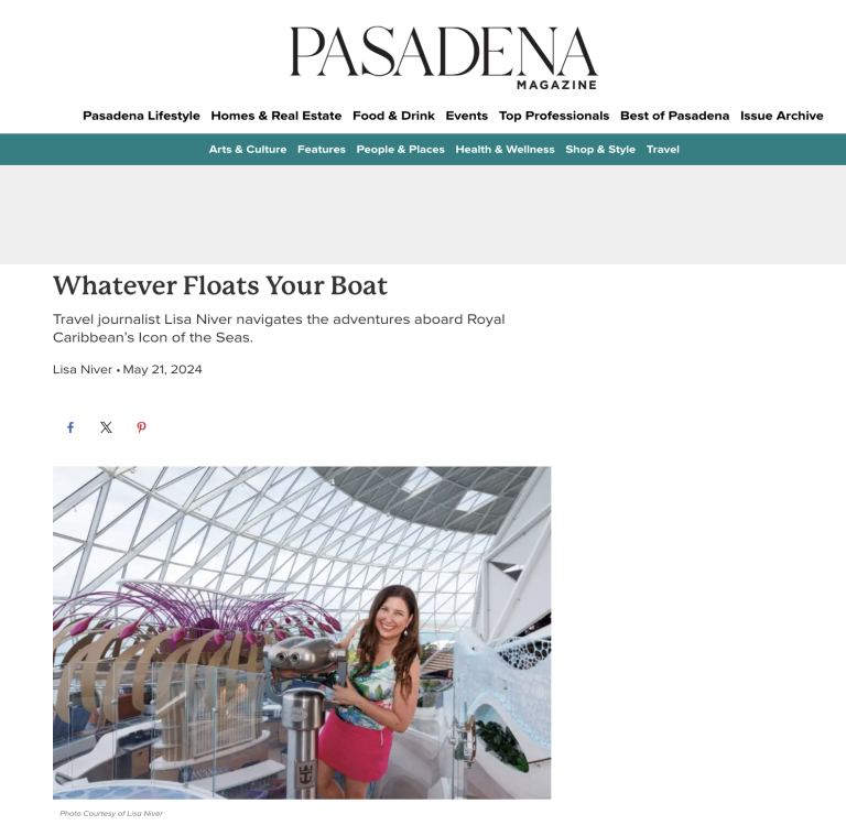 Pasadena Magazine: Whatever Floats Your Boat