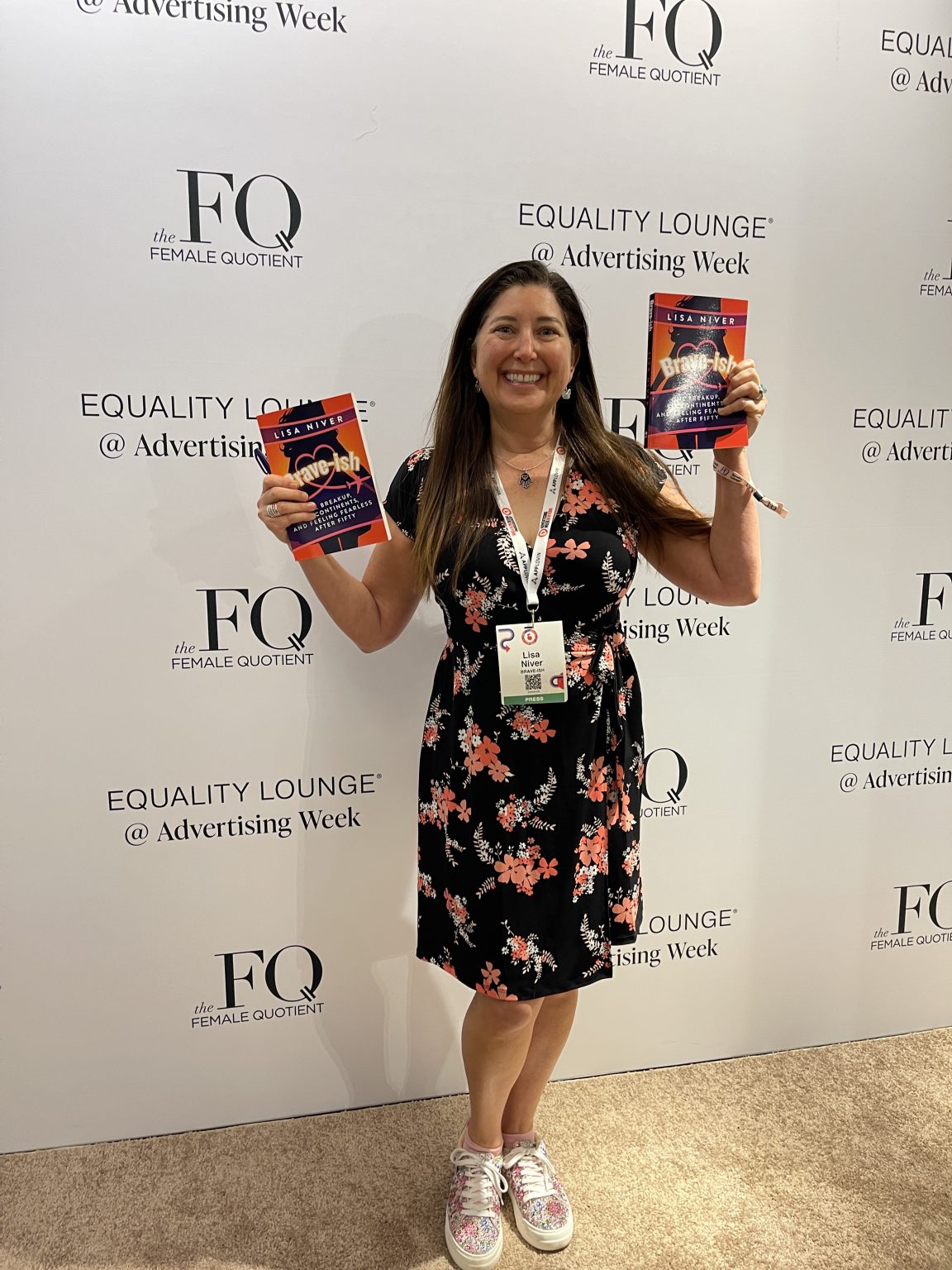 Brave-ish at AdWeek NYC 2023 Book"she"lf!