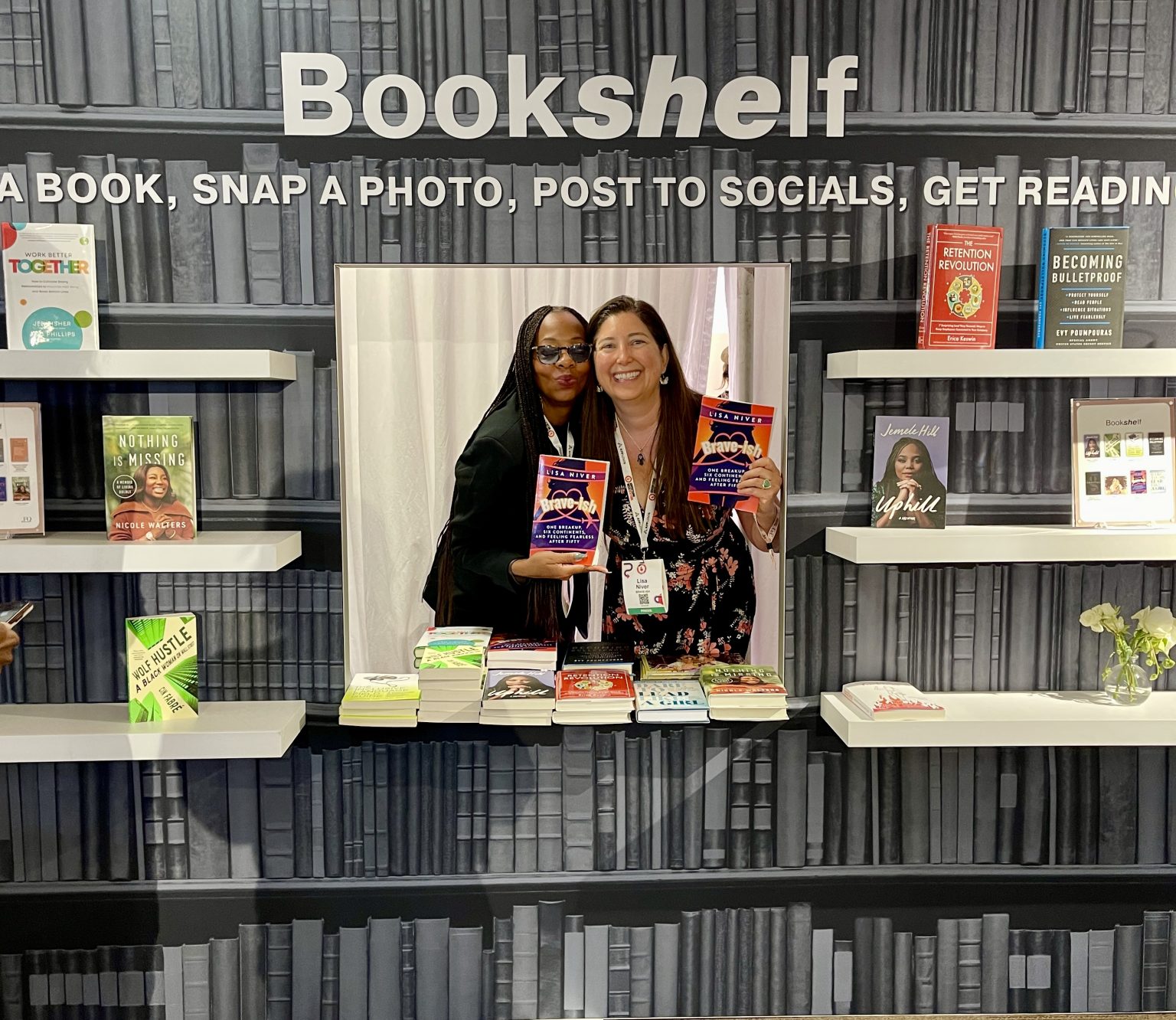 Brave-ish at AdWeek NYC 2023 Book"she"lf!