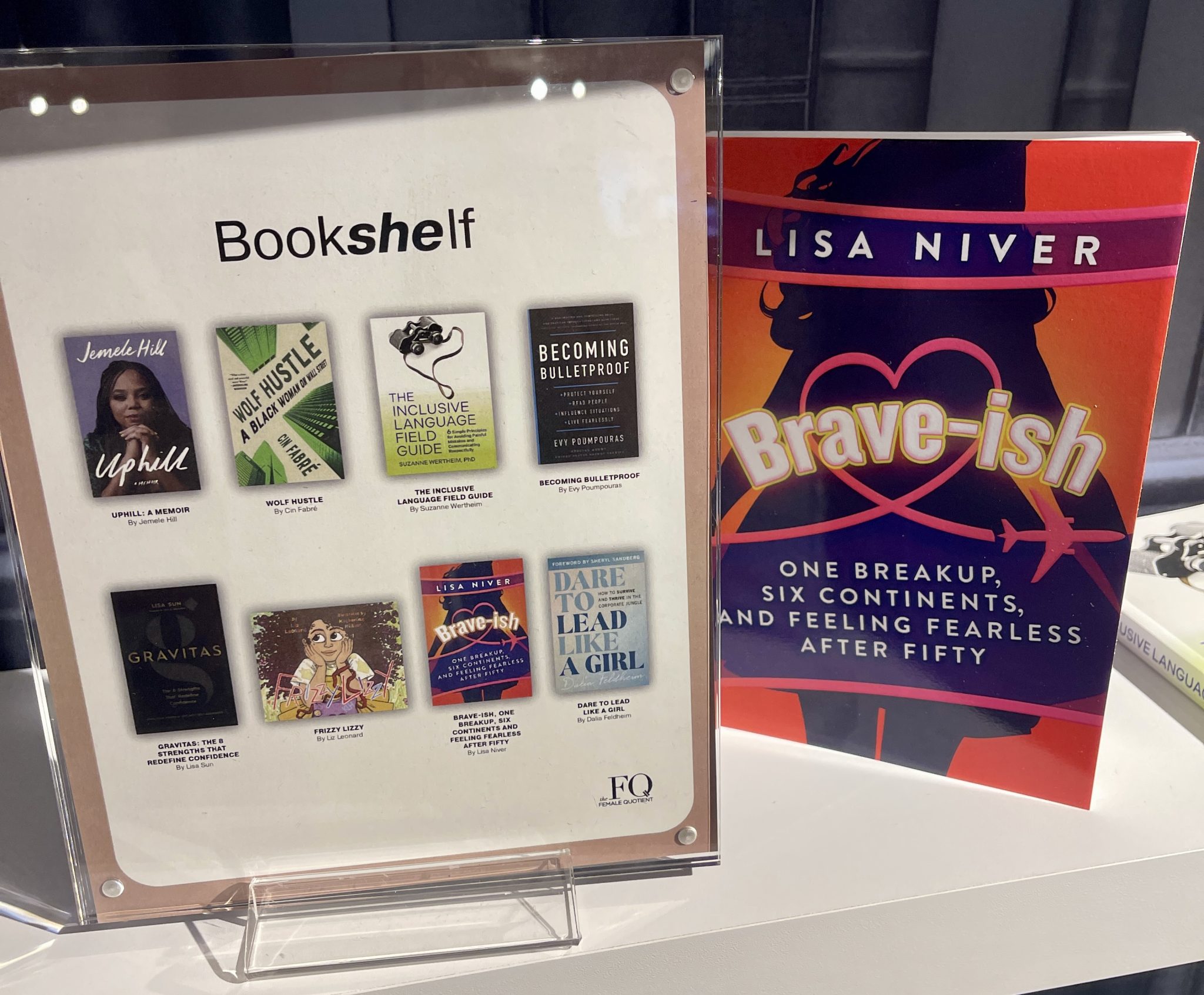 Brave-ish at AdWeek NYC 2023 Book"she"lf!